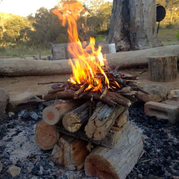 Making an Upside Down Fire - Milkwood