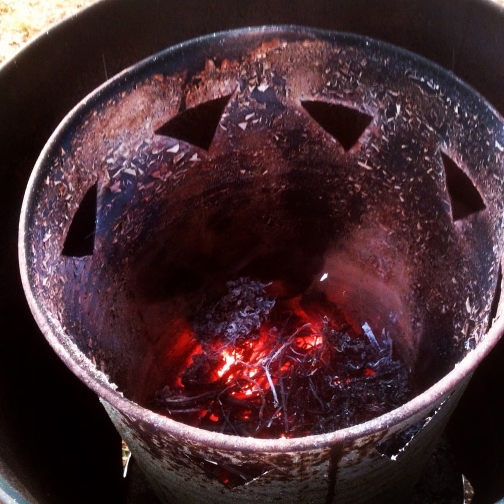 Making Biochar: Building Our First Dome School Biochar Stove - Milkwood ...