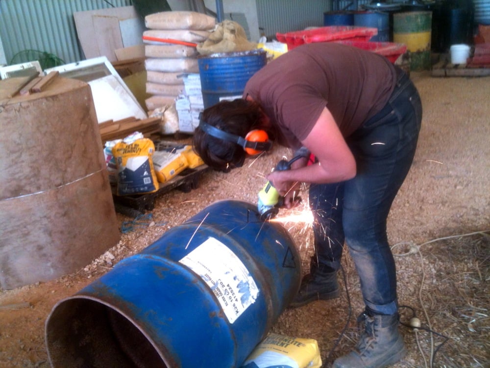 Making Biochar: Building Our First Dome School Biochar Stove - Milkwood ...