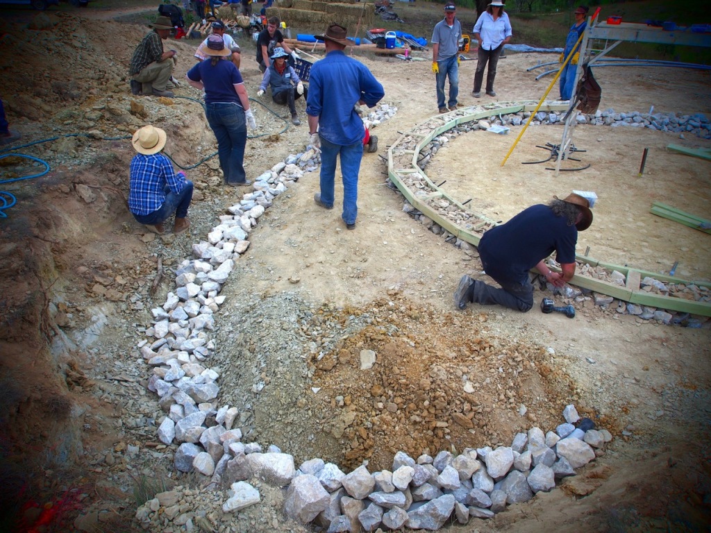 Roundhouse build: foundations and walls - Milkwood: permaculture ...