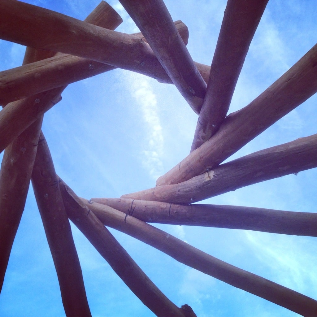 Roundhouse build: making a Reciprocal Roof - Milkwood: permaculture ...